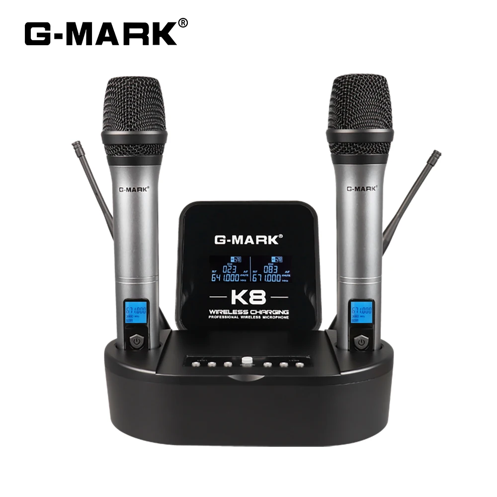 Microphon-Wireless-G-MARK-K8-UHF-Karaoke-Mic-With-Lithium-Battery-For ...