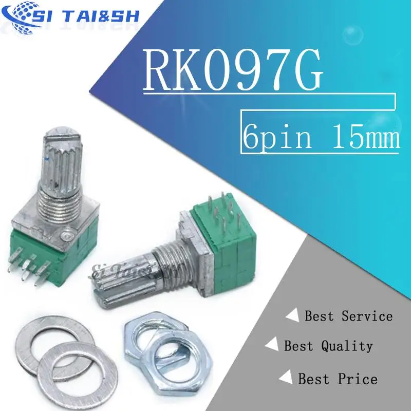 5pcs-RK097G-5K-10K-20K-50K-100K-500K-B5K-with-a-switch-audio-6pin-shaft ...