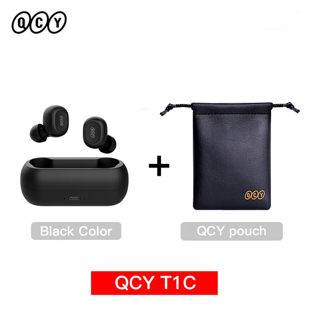 QCY-auriculares inalámbricos T1C con Bluetooth 5,0, cascos estéreo 3D TWS con micrófono Dual ...