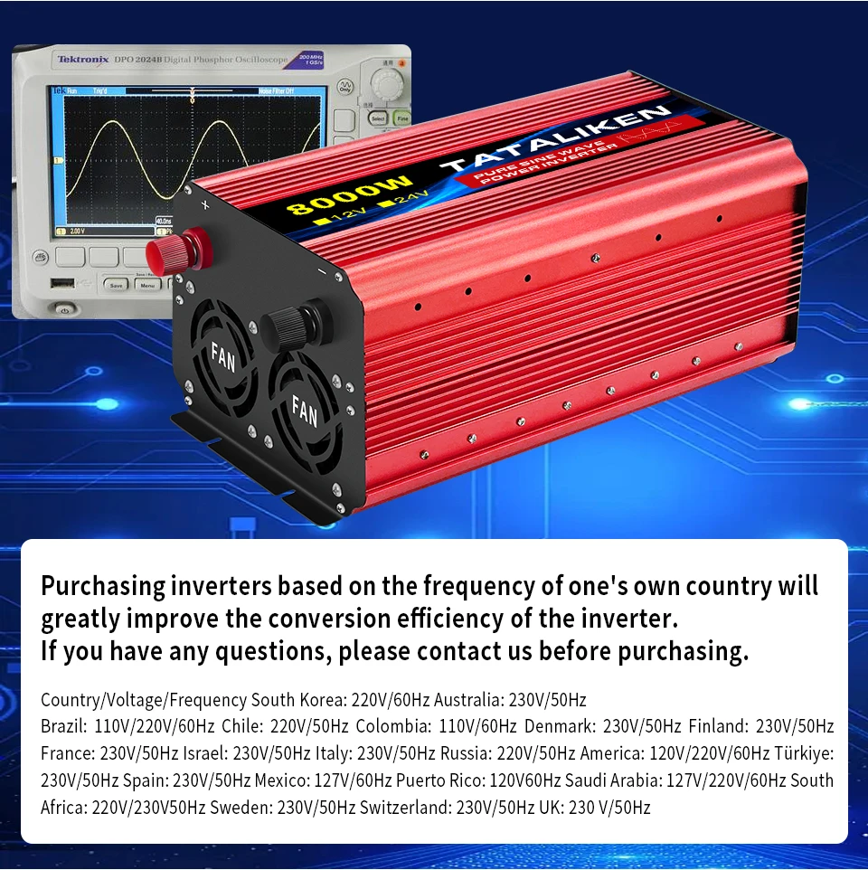 Power-Inverter-1600W-10000W-Pure-Sine-Wave12V-24V-DC-to-110V-220V ...