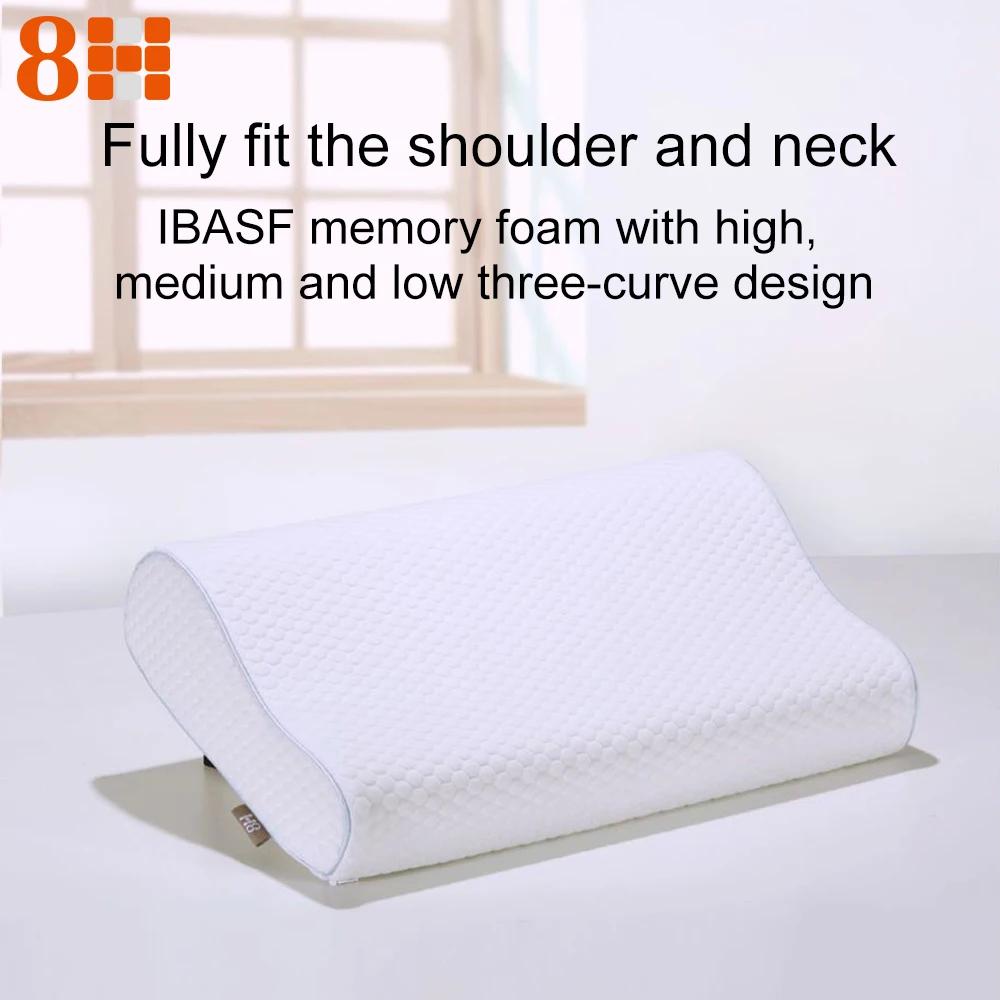 8H-Deep-Sleep-Memory-Foam-Pillow-Anti-static-Antibacterial-Slow-Rebound ...