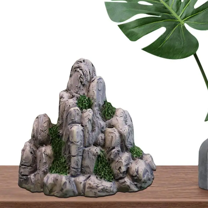 Miniature-Aquarium-Wigwam-OrnamentRockery-Landscape-Succulent-Flower ...