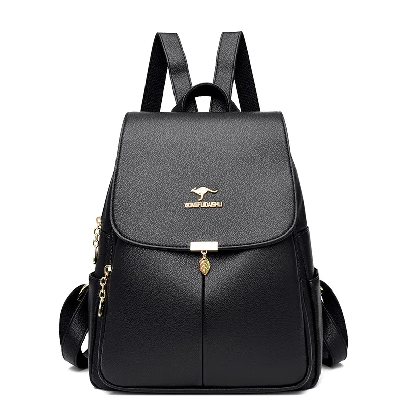 Luxury Designer Women Backpacks High Quality Leather Back Pack Ladies ...