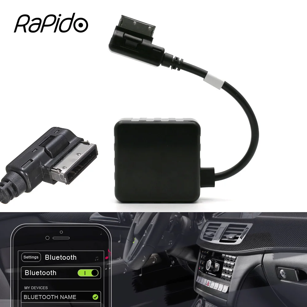 Car-Bluetooth-Wireless-Module-Aux-Cable-Adapter-MMI-Socket-Media ...