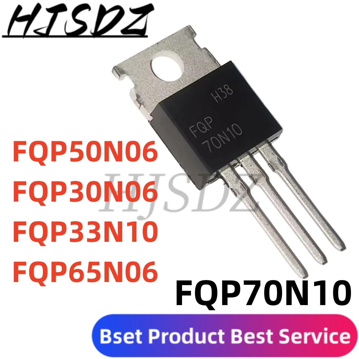 10 piezas FQP50N06 TO220 50N06 TO-220 FQP30N06 30N06 FQP33N10 33N10 ...