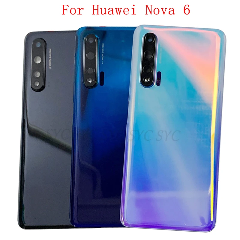 Original Battery Cover Rear Door Case Housing For Huawei Nova 6 Back ...