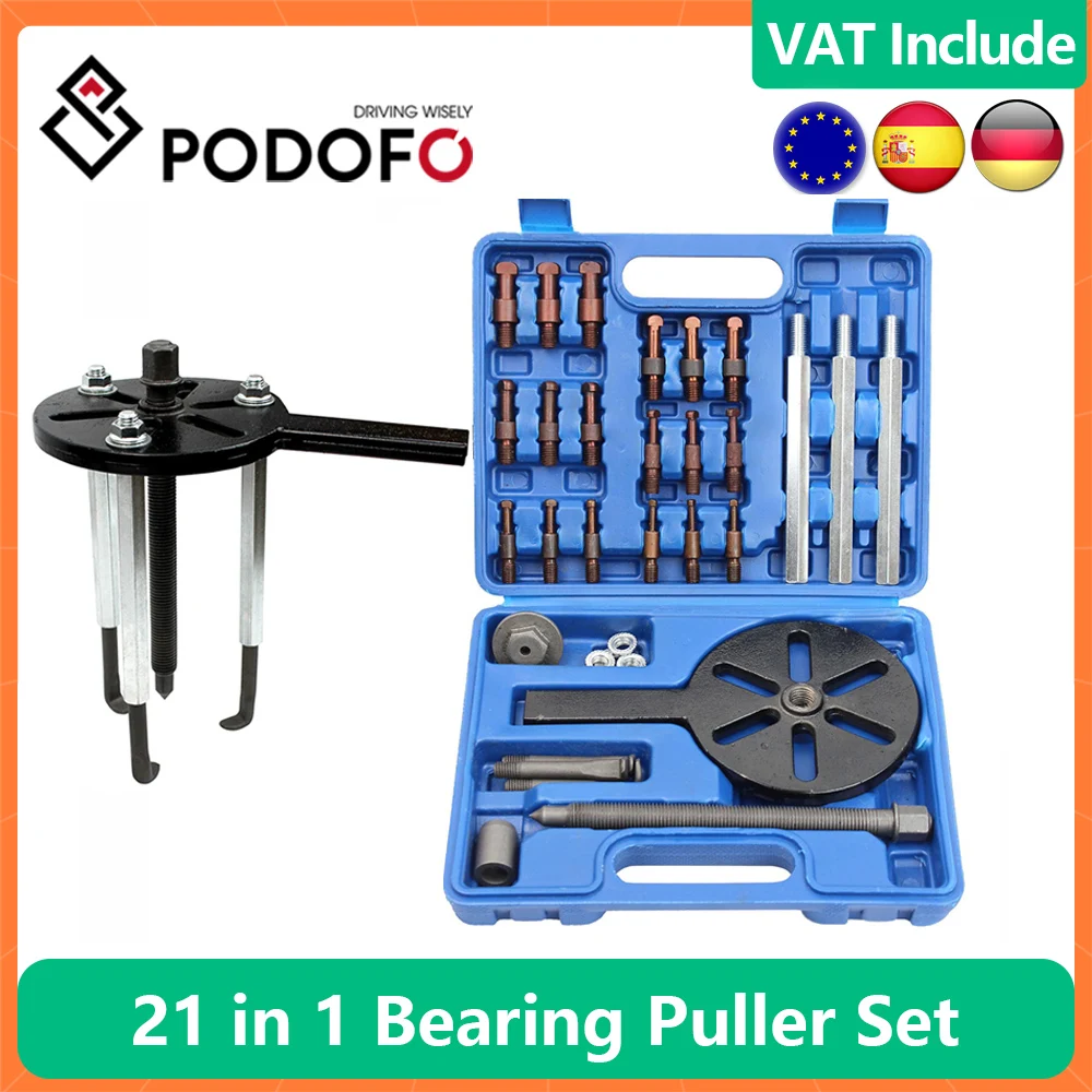 Podofo-21-in-1-Bearing-Puller-Tool-Set-3-Jaw-Puller-Bearing-Removal ...