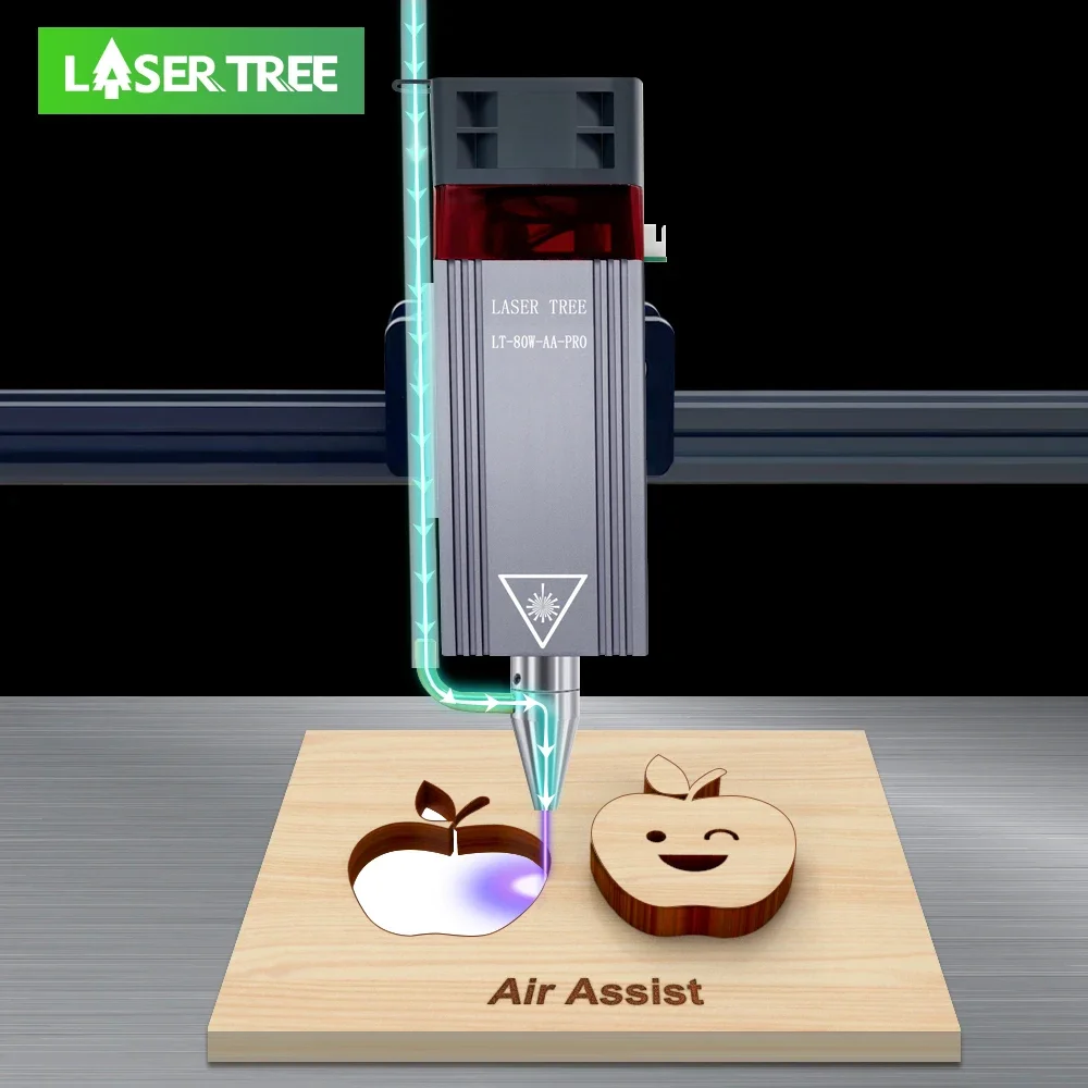 LASER-TREE-5W-10W-Air-Assist-Laser-Head-Fixed-Focus-Module-450nm-TTL ...