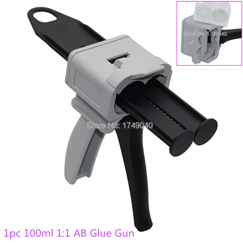 Pistolet a colle,Pistolet à colle 50ml 1:1 1:2,deux composants AB ...