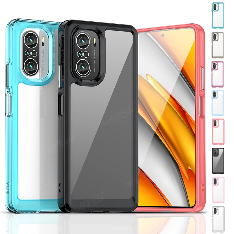 For Cover Xiaomi Poco F3 Case Poco F3 Capas New Hard Shockproof Bumper ...