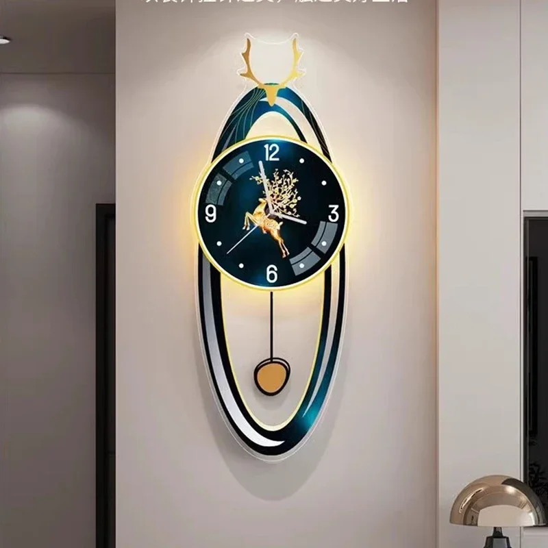 Design-Living-Room-Wall-Clocks-Art-Mural-Interior-Aesthetic-Luxury-Wall ...