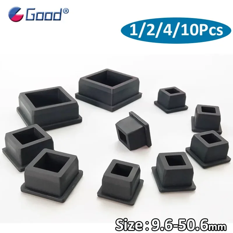 Square-Silicone-Rubber-Plugs-9-6mm-50-6mm-Black-White-Hole-Caps ...