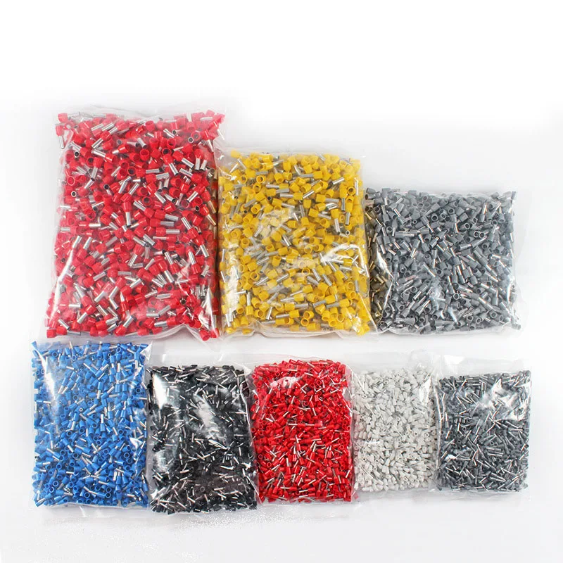 100PCS Of Bags VE Tubular Electrical Wire Connector Insulated Crimp ...