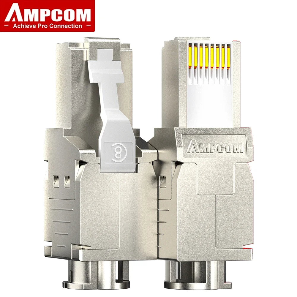 AMPCOM-RJ45-Connectors-Modular-Plug-Cat6-Cat6A-CAT7-CAT8-STP-Network-Toolless-Connector-Ethernet ...