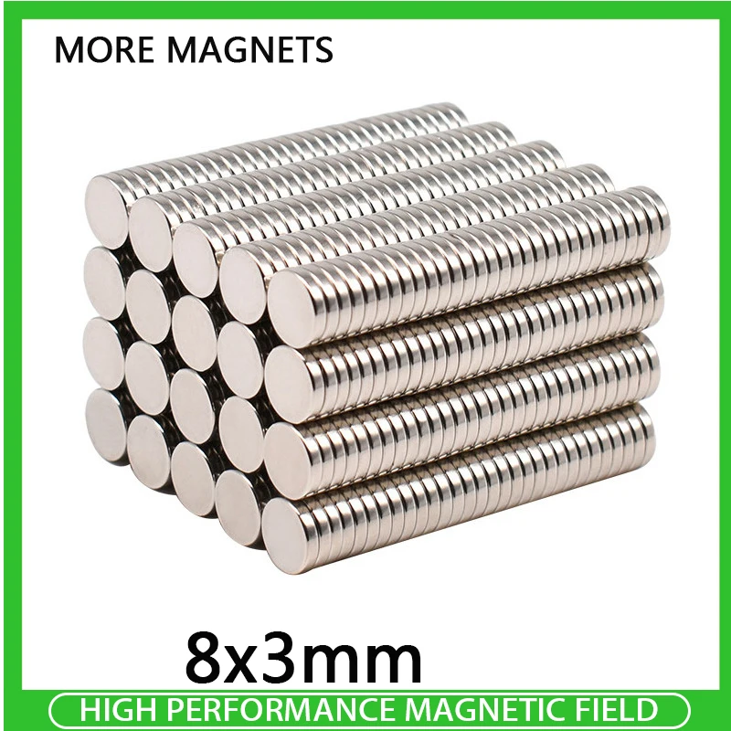 Neodymium Magnets | Magnetic Materials - 20 500pcs 8x3mm Rare Earth ...