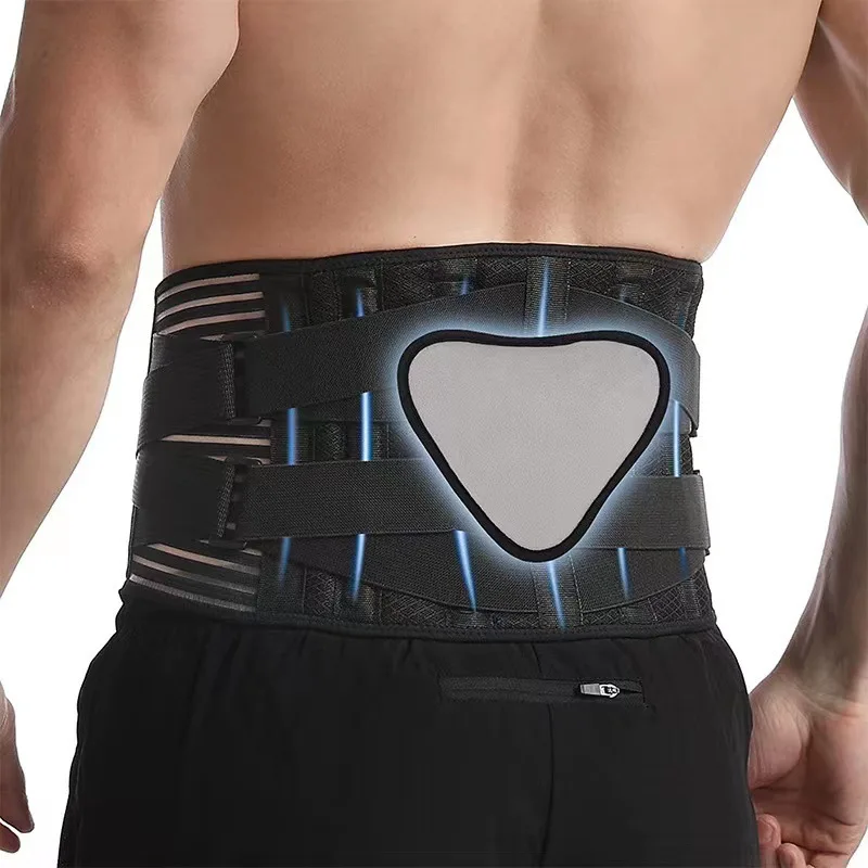 Adult-men-elastic-compression-waist-protection-fitness-breathable ...