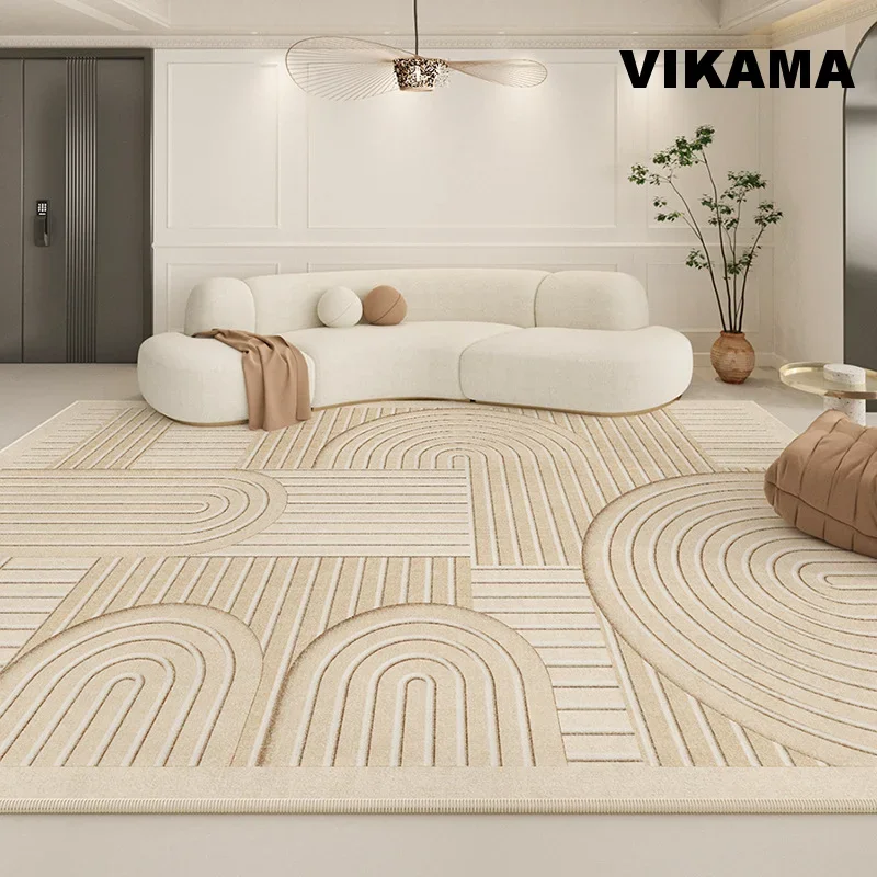 VIKAMA-2024-new-waterproof-washable-wipeable-rugs-Crystal-pile-cream ...