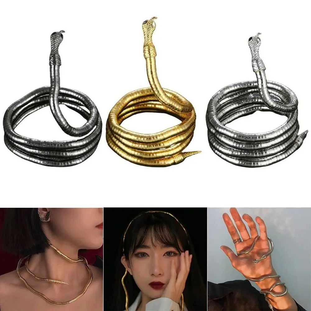 Exquisite-Bendable-Snake-Necklace-Fashion-Punk-Neck-Chain-Multipurpose ...