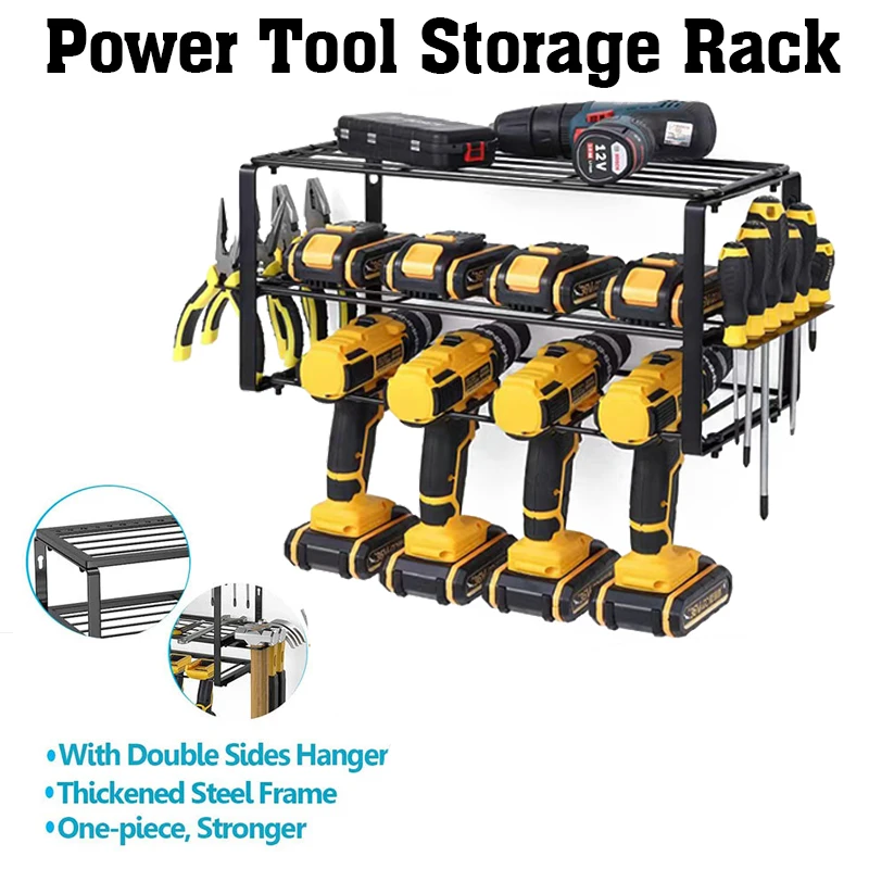 3Type-Hand-Power-Tool-Organizer-Rack-Wall-Mount-Tool-Cabinet-Electric ...