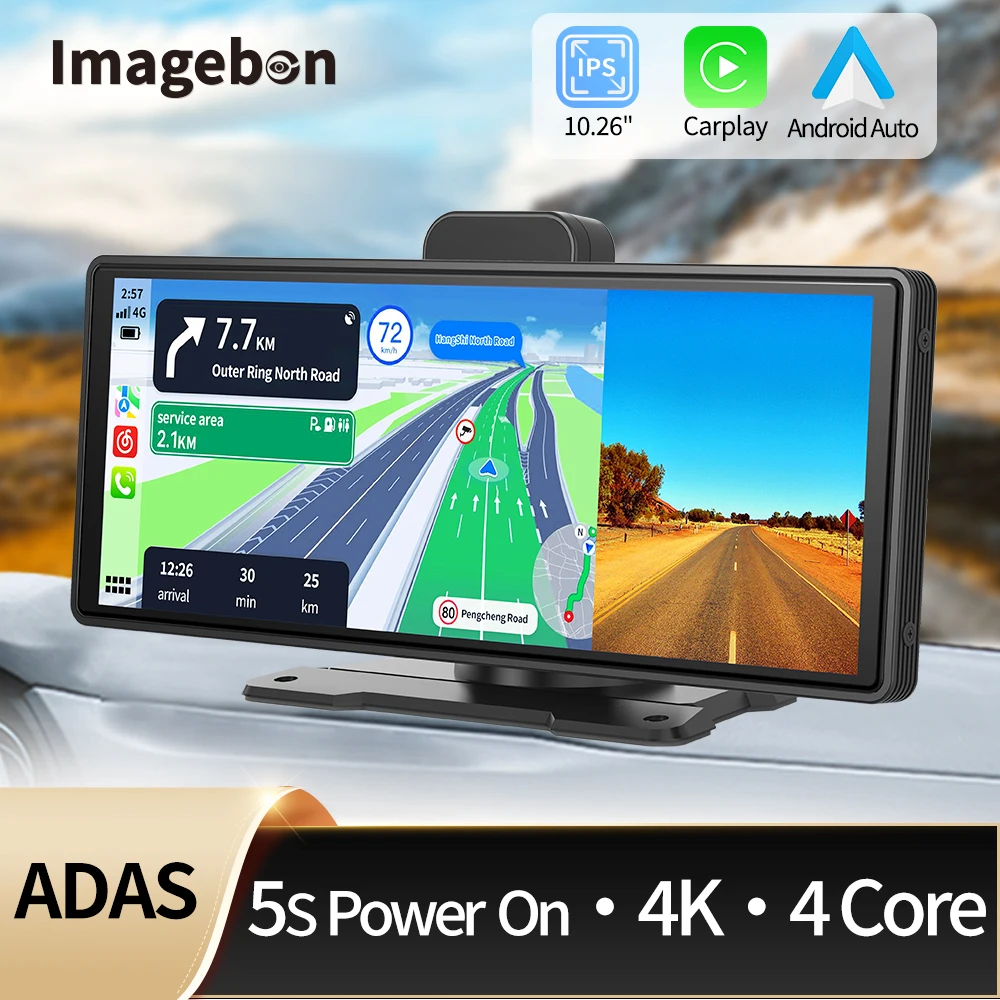 Cam-ra-de-tableau-de-bord-sans-fil-ADAS-CarPlay-Android-Auto-DVR-5G ...