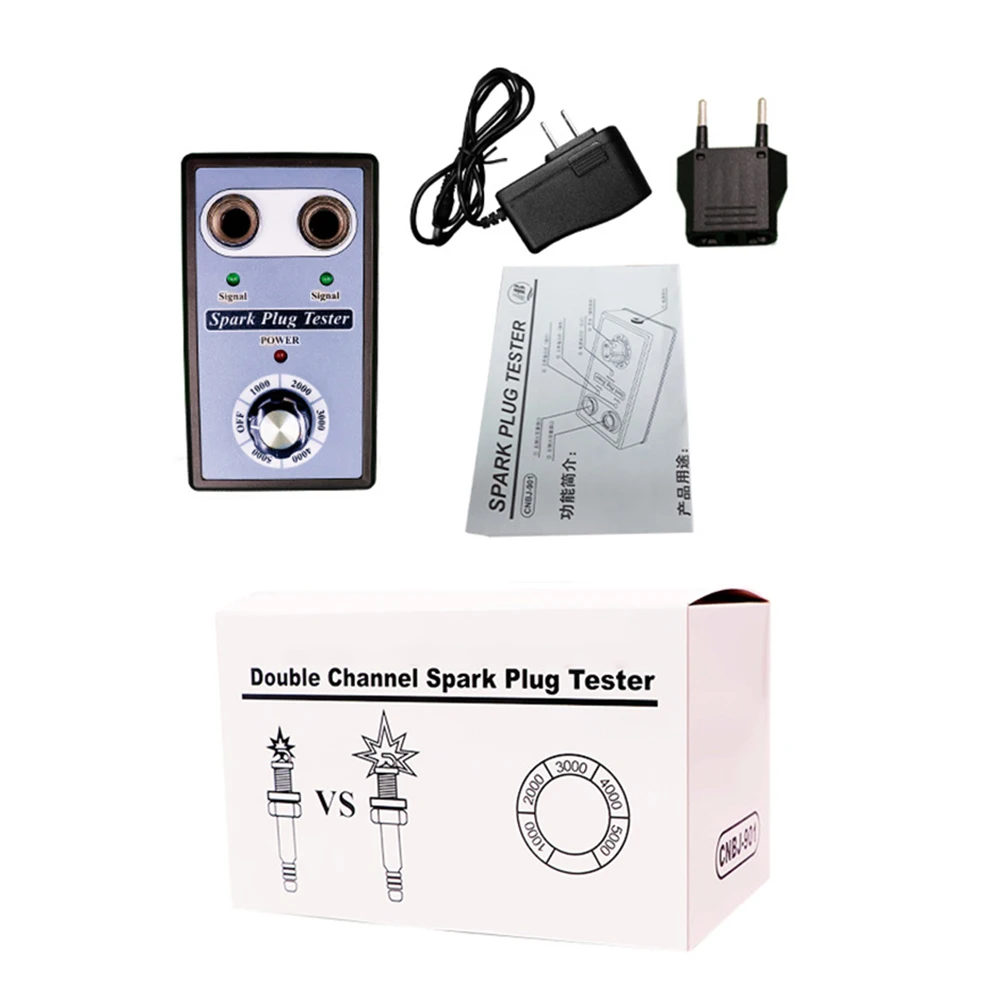 Adjustable-Dual-Hole-Sparking-Plug-Tester-Ignition-Plug-Analyzer ...