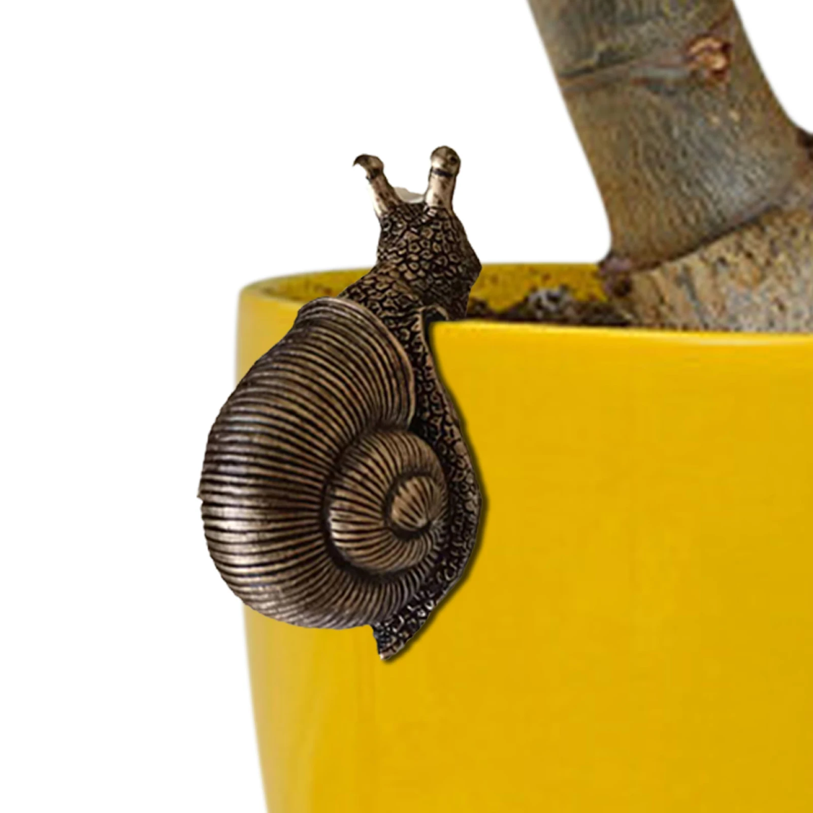 Flower Pot Floating Snail Miniature Flower Pot Hugger Animal Resin ...