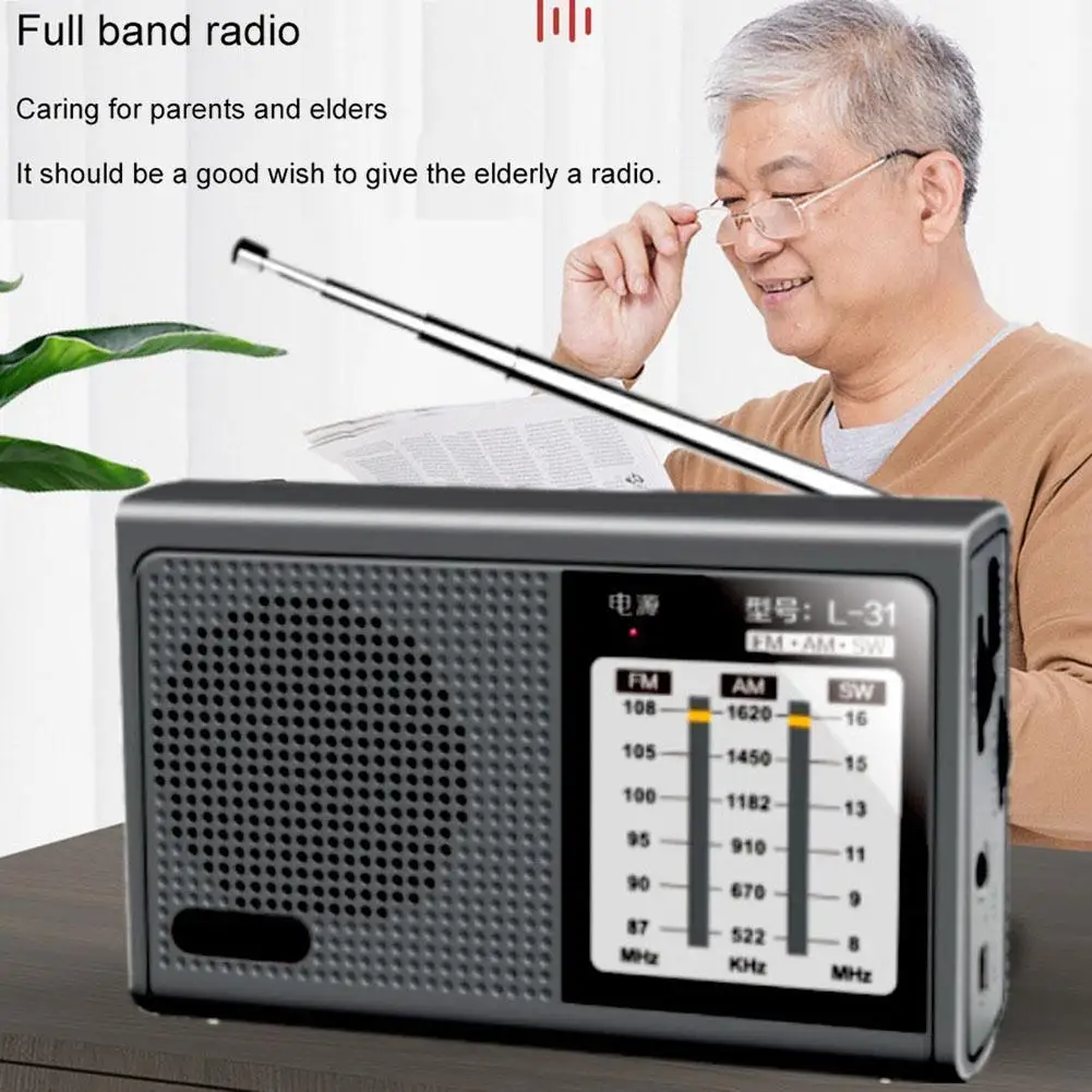 USB-Rechargeable-Portable-Full-Band-Radio-Multi-function-FM-AM-SW-Retro ...