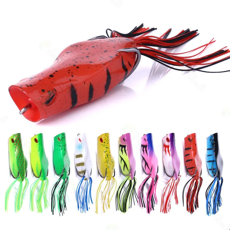 1PCS-Frog-Lure-Hard-Bass-Bait-Snake-Head-Lure-70mm-14g-Topwater ...