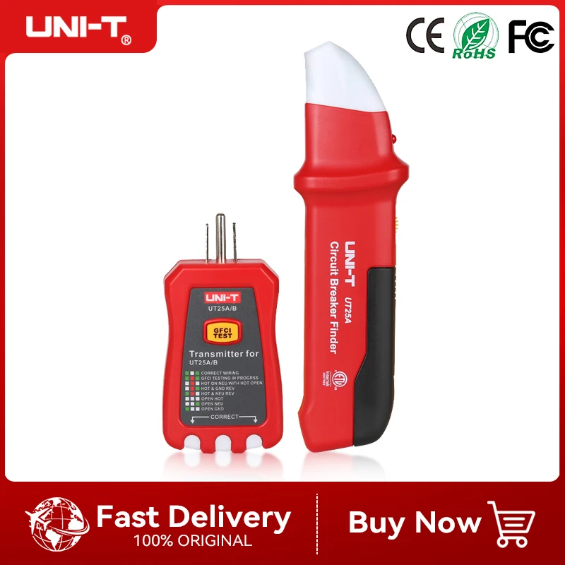 UNI-T-Circuit-Fuse-Breaker-Finder-Tool-Kit-LED-Indicator-Professional ...