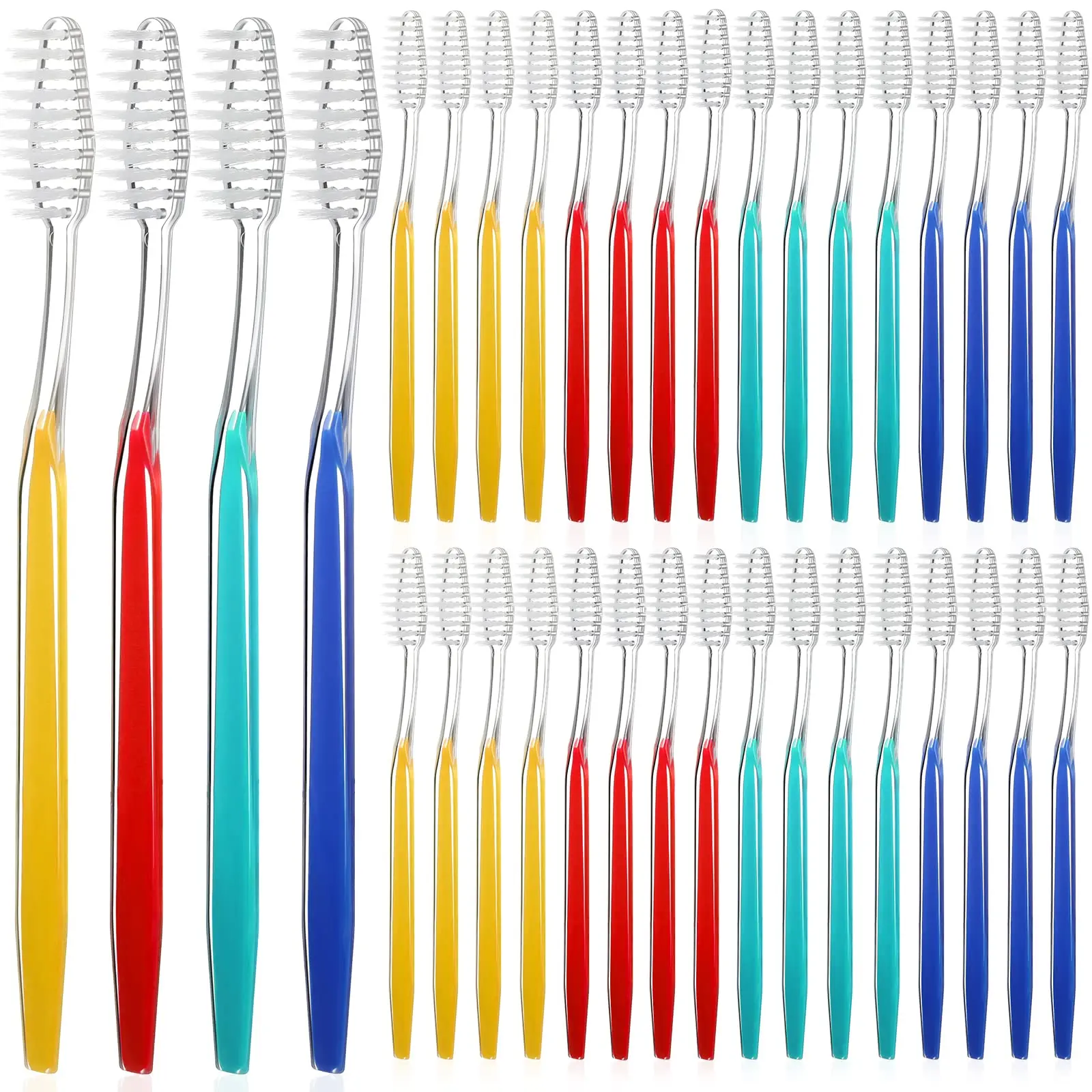 400 Pack Disposable Toothbrushes Individually Wrapped Hotel ...