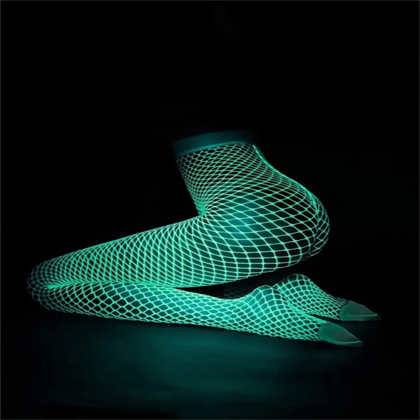 Luminous Fishnet Stockings Super Stretchy Sexy Women's Fishnet ...