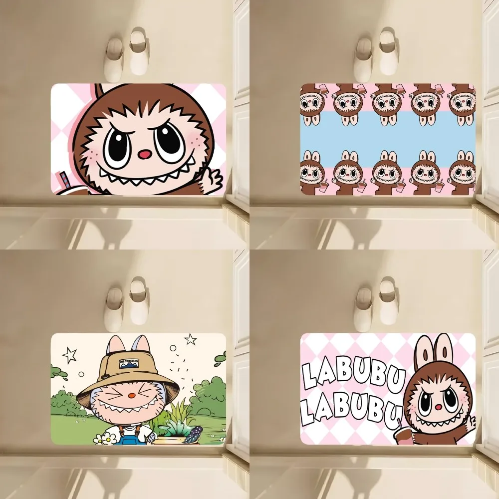 cartoon-l-labubu-Floor-Mat-Anti-Slip-Bathroom-Kitchen-Bedroom-Living ...