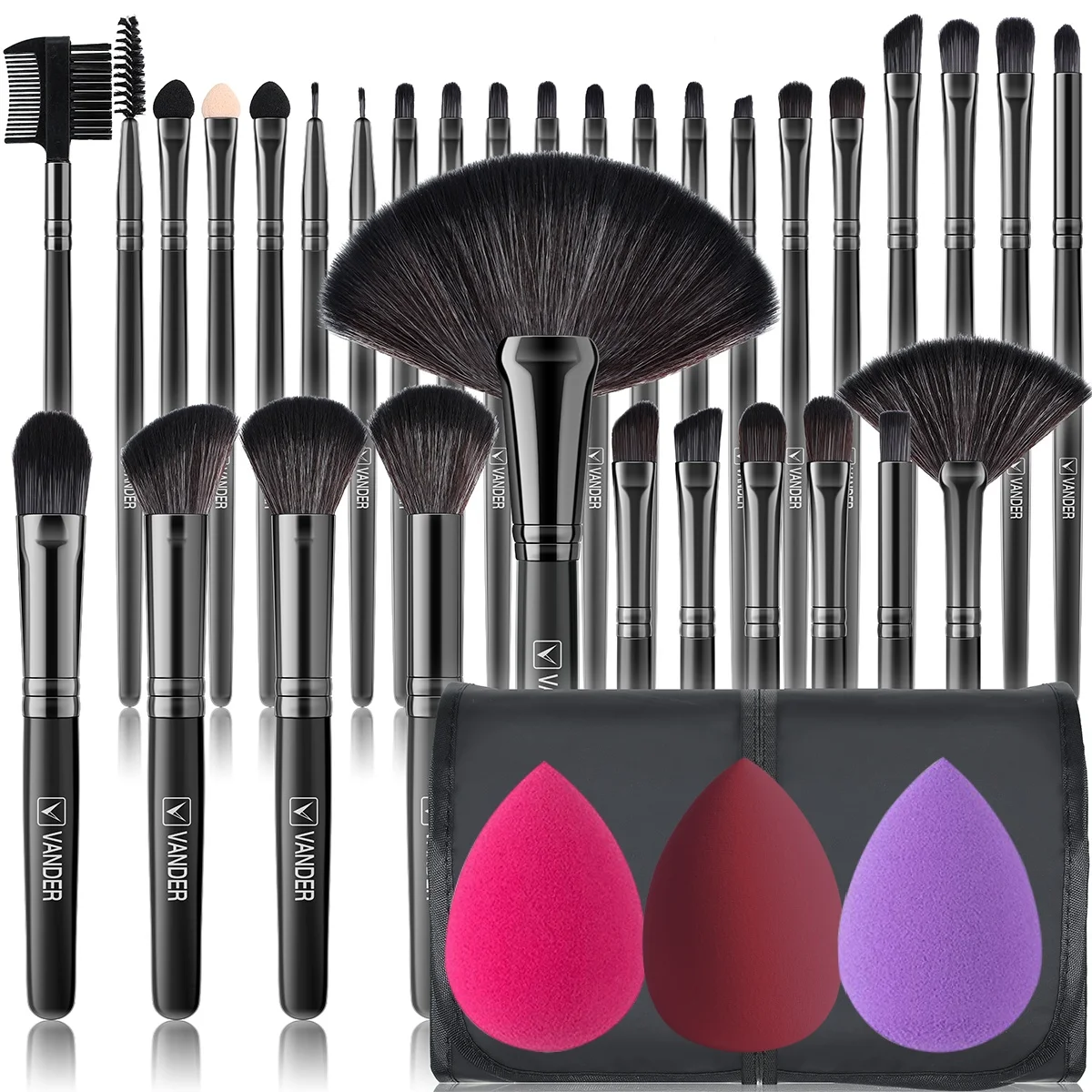 10-32PCS-Makeup-Brush-Set-Soft-Fluffy-Powder-Foundation-Contour-Blush ...