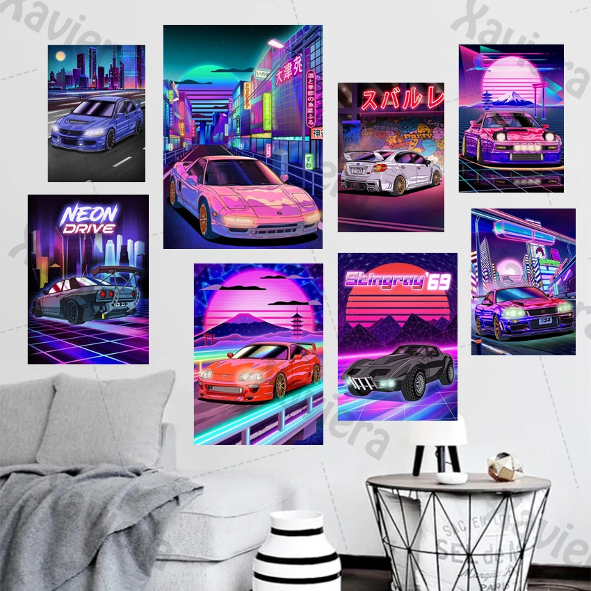 Drive Poster Neon