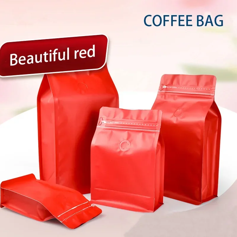 50pcs-Red-Packaging-Bags-Ziplock-bag-Plastic-Aluminum-Foil-Whey-Protein ...