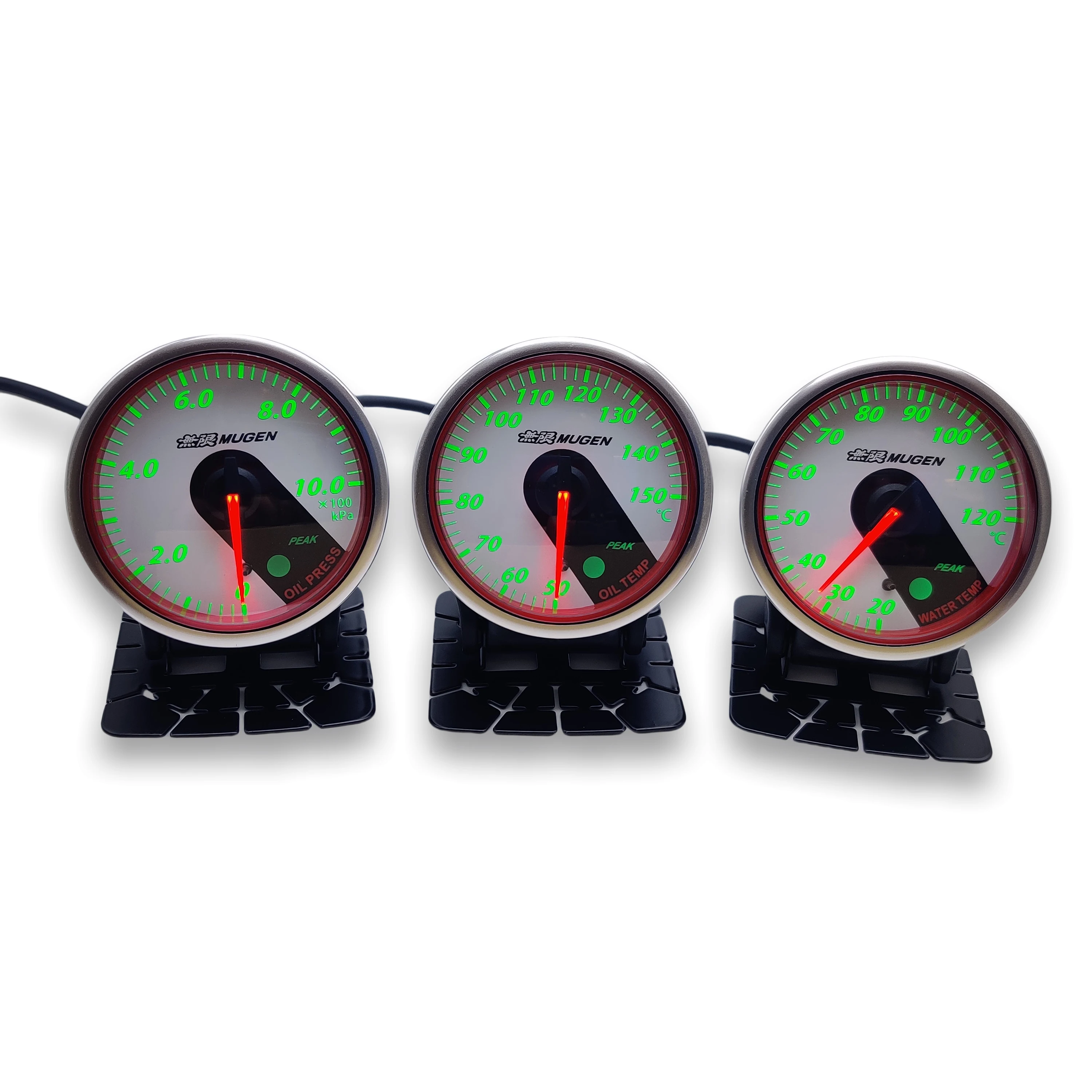 White-MUGEN-assist-Meter-water-temp-oil-temp-oil-press-Control-unit ...