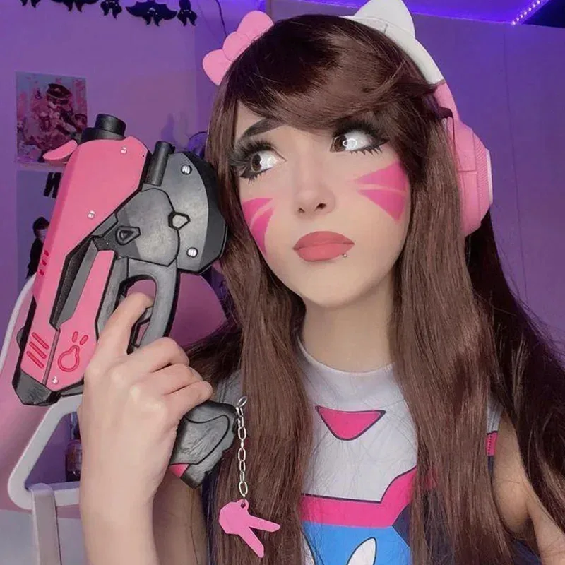 N72 Game D.VA Cosplay Gun OW DVA Cosplay Weapons Prop Accessories PU ...