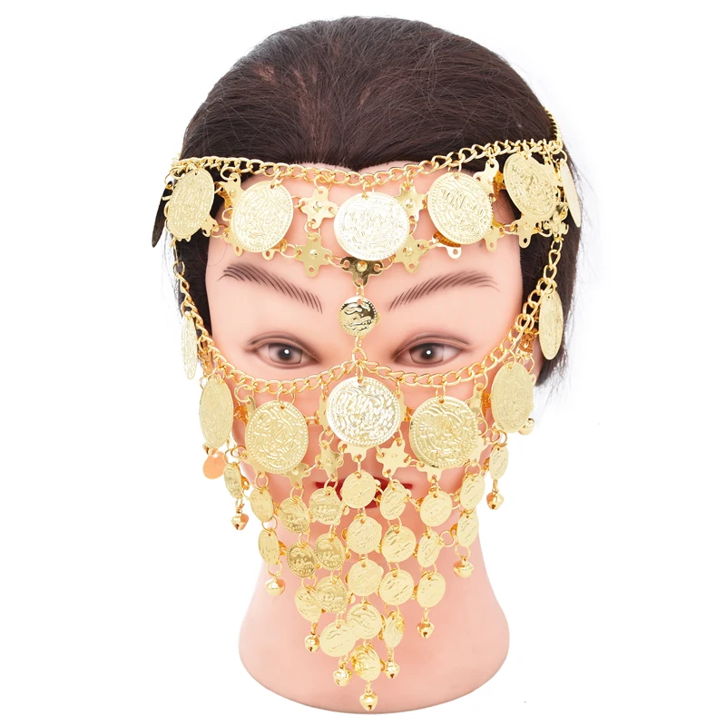 Coin-Women-Headband-Golden-Arab-Charms-Tassel-Punk-Ethnic-Face-Chains ...