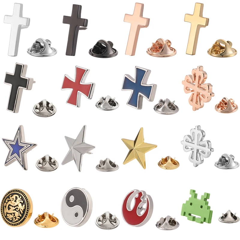 Broches-de-metal-cobre-para-homens-e-mulheres-estrela-cl-ssica-de-cinco ...