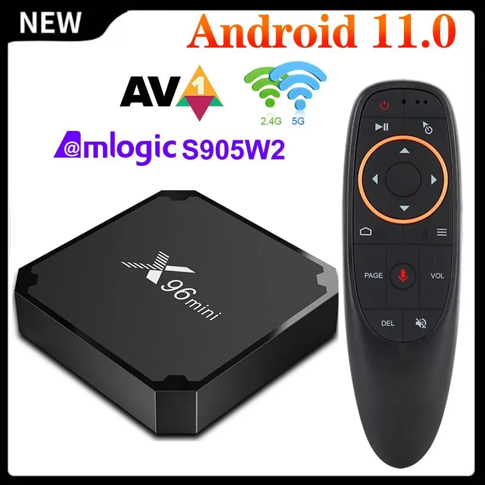X96mini-Android-11-New-Version-Smart-TV-BOX-X96-Mini-S905W2-Quad-Core ...