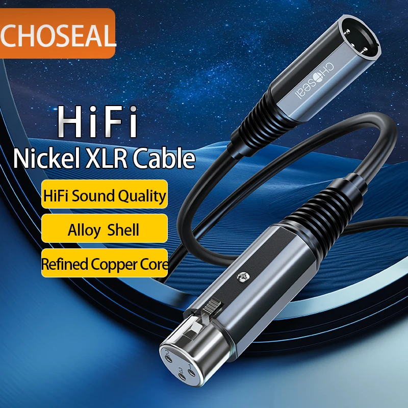 CHOSEAL-Cable-XLR-de-3-pines-Cable-de-micr-fono-XLR-equilibrado-macho-a ...