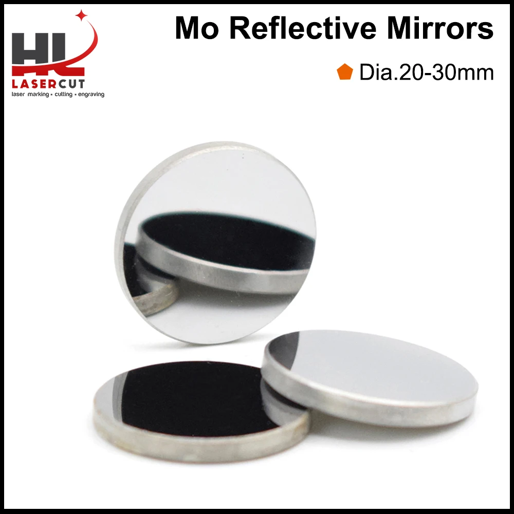 HUNST 3pcs/Lot CO2 Mo Mirror Diameter 20mm 25mm 30mm Laser Reflective
