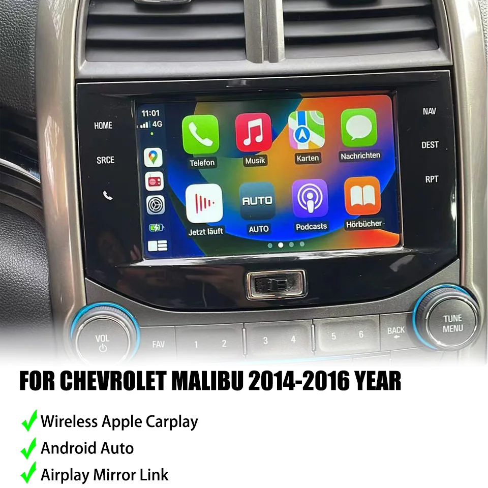 WIFI Wireless CarPlay Device For Chevrolet Malibu 2014 2015 2016 2017 2018 2019 2020 Android ...
