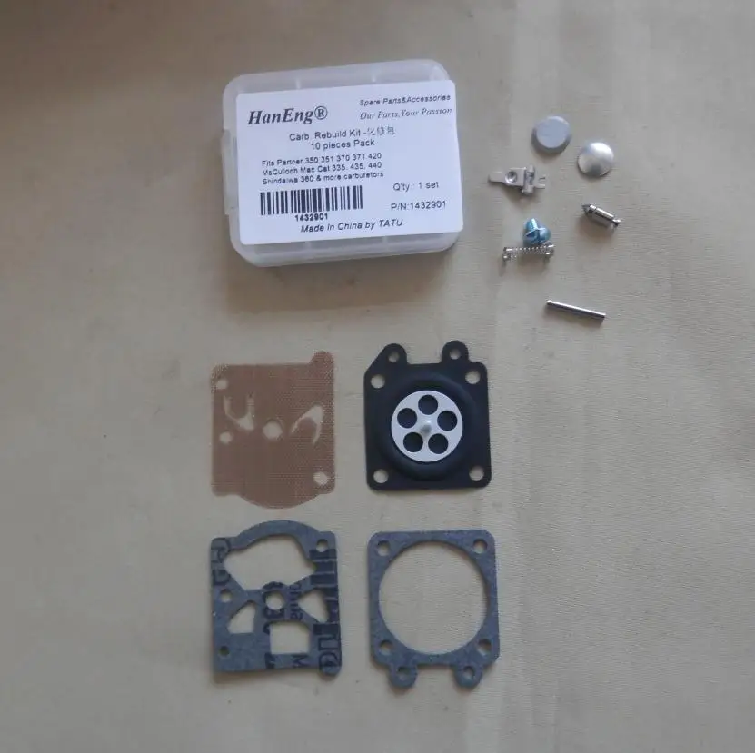335 Carb Repair Kit Fits Mcculloch Mac Cat 435 440 Chainsaw Carburetor ...