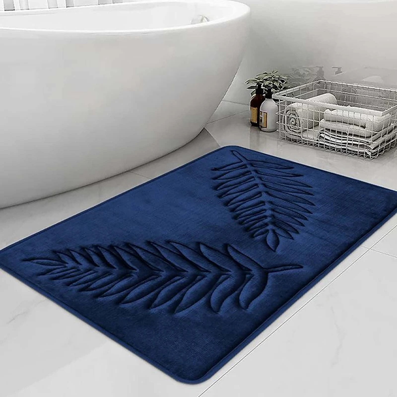 Коврики для ванной с эффектом памяти Leaf Bath Mat Нескользящий сильно ...