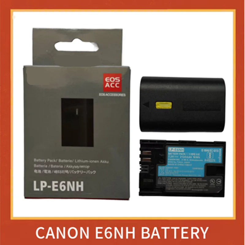 LP E6NH battery, suitable for Canon EOS R R5 R6 5D 5D3 5D4 5DS 5DSR 6D ...