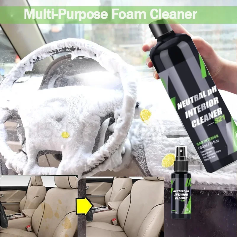Car-Interior-Leather-Multi-Purpose-Foam-Cleaner-Rust-Remover-Cleaning ...