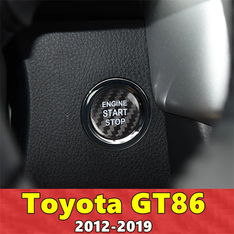 For Toyota 86 GT86 Car Engine Start Stop Button Cover Real Carbon Fiber ...