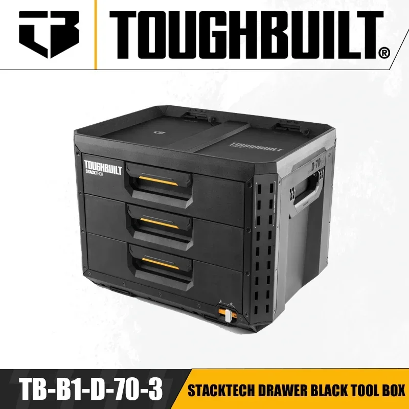 TOUGHBUILT-TB-B1-D-70-3-STACKTECH-Gaveta-Preto-Caixa-de-Ferramentas ...