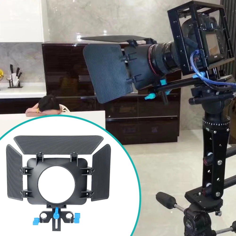 M1-Matte-Box-Camera-Shade-for-15mm-Rail-Rod-Follow-Focus-Rig-Cage-85mm ...